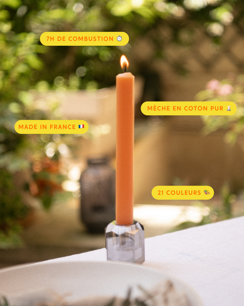 Bougies Chandelles - Orange - My jolie candle | My Jolie Candle